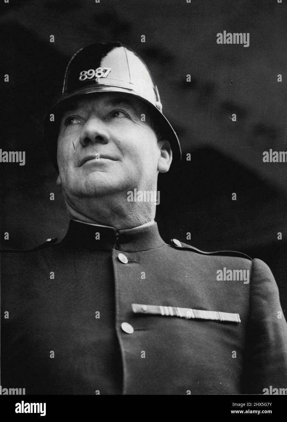 A. V. C. Policeman, Constable George Ingram, keeps pedestrian moving ...