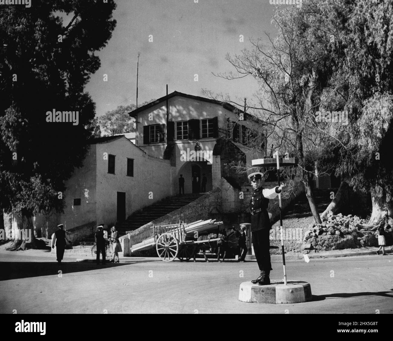Cyprus Police. Headquarters of the Cyprus Police Force at Paphas Gate ...