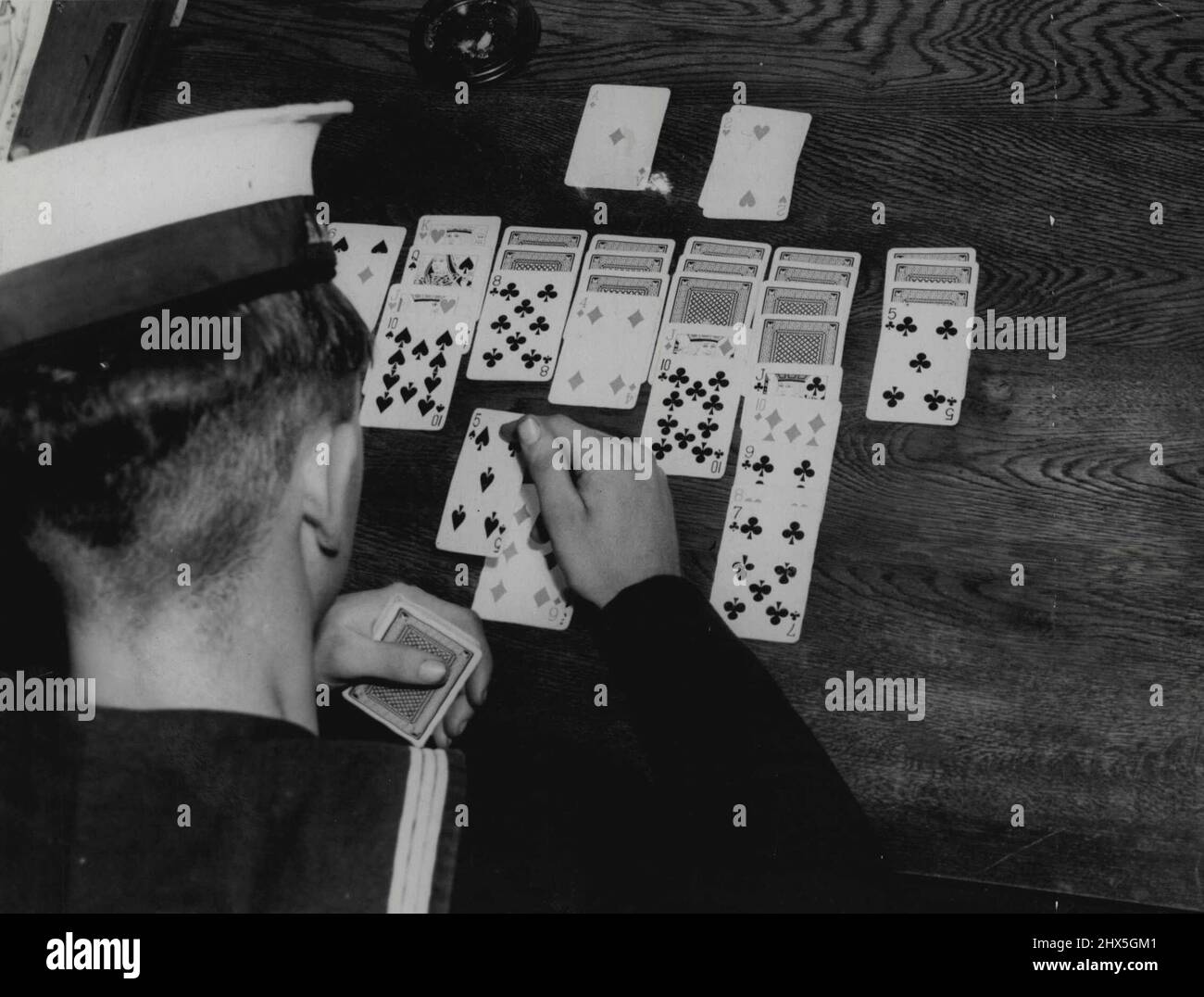 Card Games. February 11, 1940 Stock Photo - Alamy