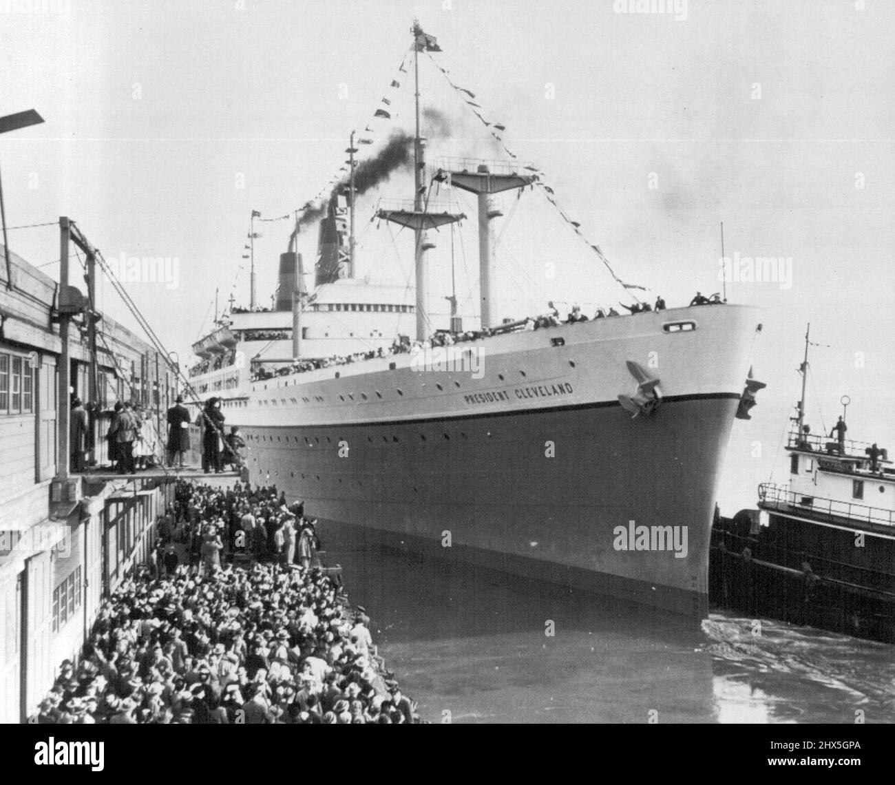 President Cleveland Starts Maiden Voyage -- Carrying a capacity ...