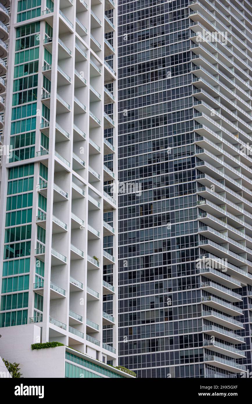 Modern Skyscrapers in Downtown Miami Stock Photo - Alamy
