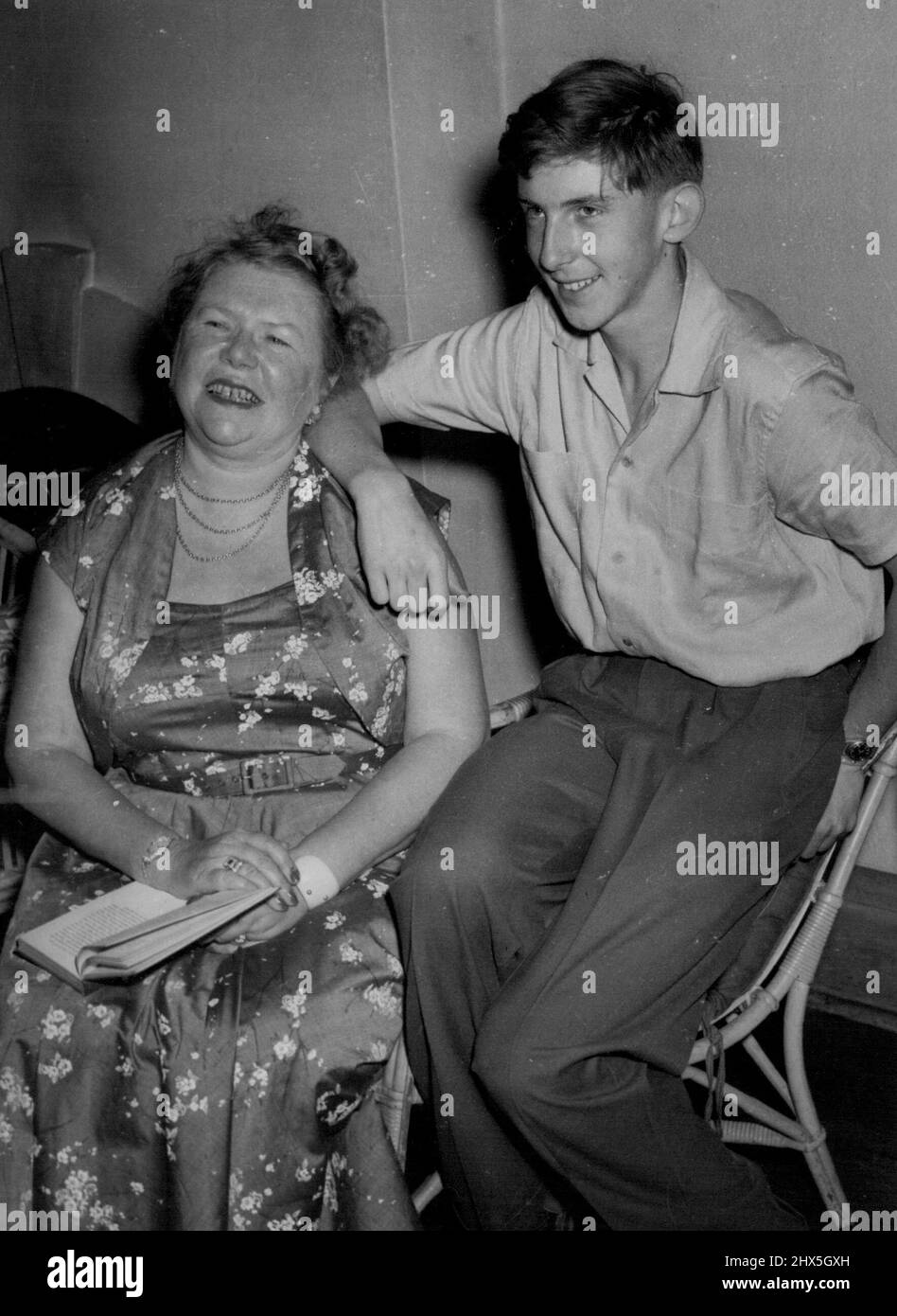 Mrs. Max Murray (Maysie Greig) with her son Robert. March 23, 1955 ...