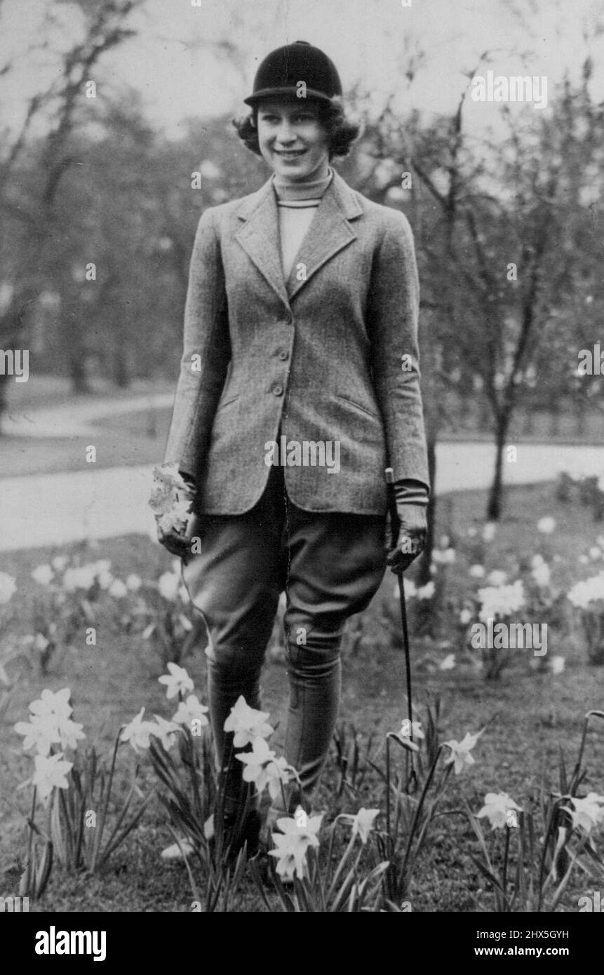 Princess Elizabeth. May 7, 1940 Stock Photo - Alamy