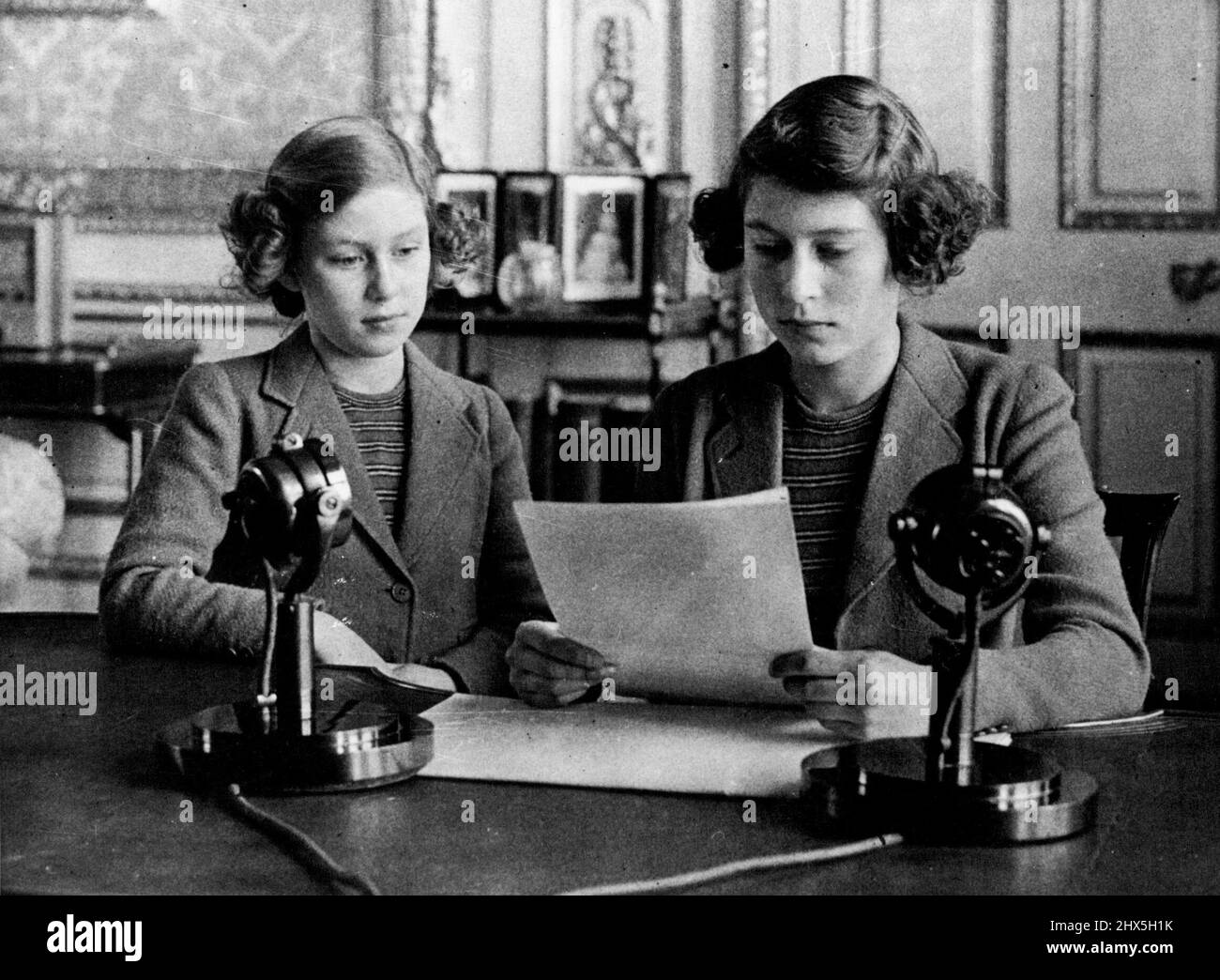 Royal Princess At The Microphone -- Princess Elizabeth and Princess ...