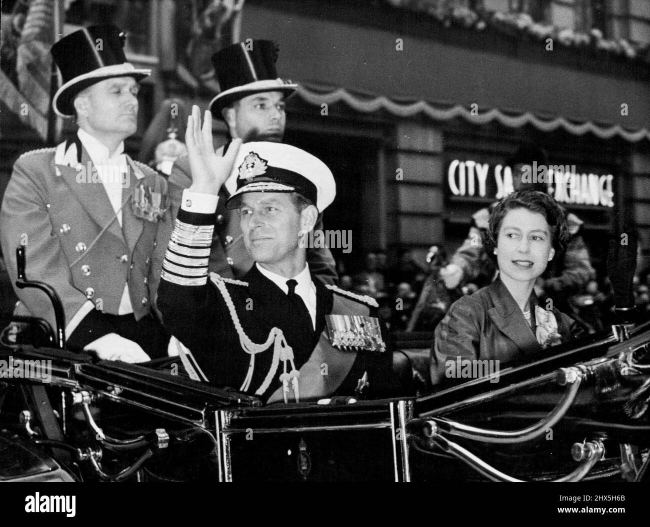 In the Land of The Cockneys During their drive from Buckingham Palace ...