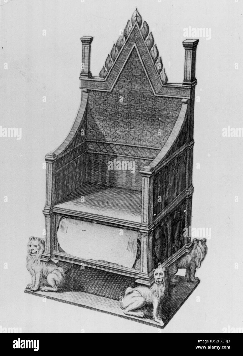 The coronation chair, which for 600 years has been used for the ...