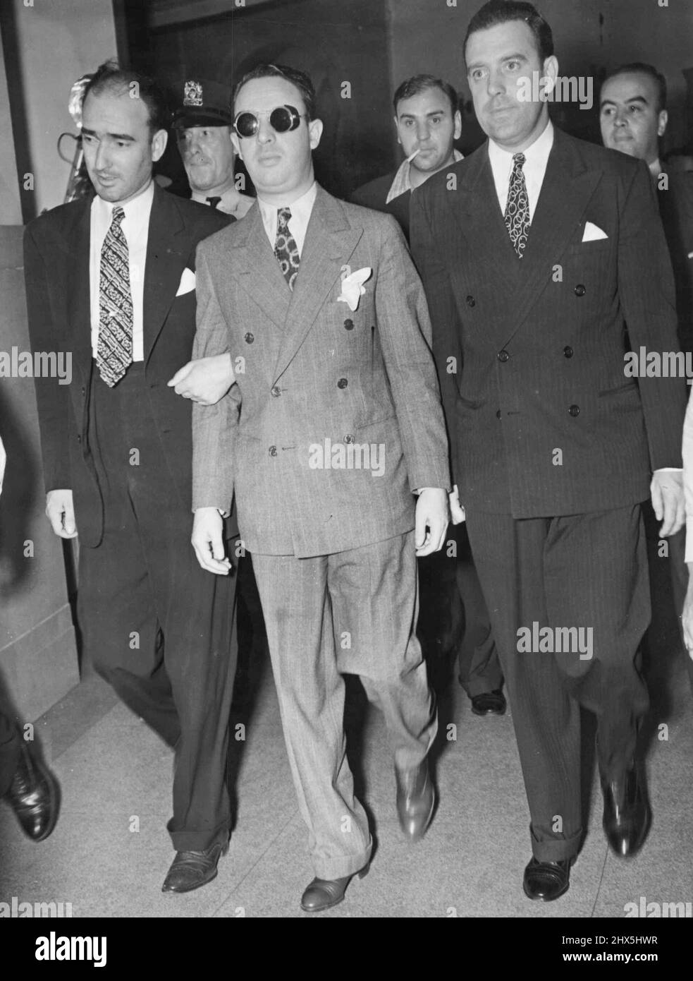 Dixie Pleads Guilty -- J. Richard (Dixie) Davis (in dark glasses ...