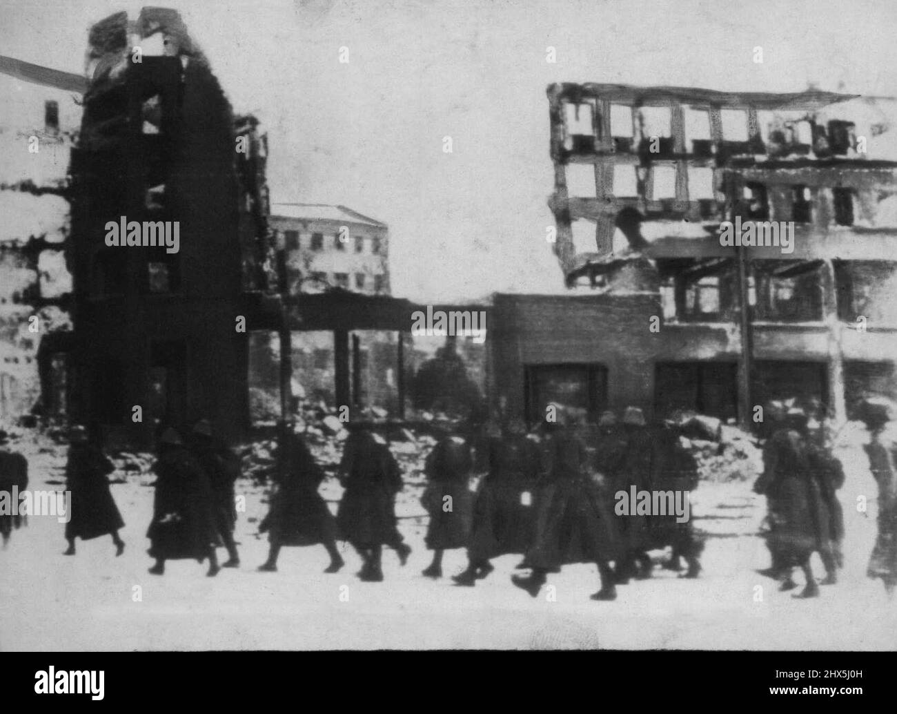 Bomb shattered Black and White Stock Photos & Images - Alamy