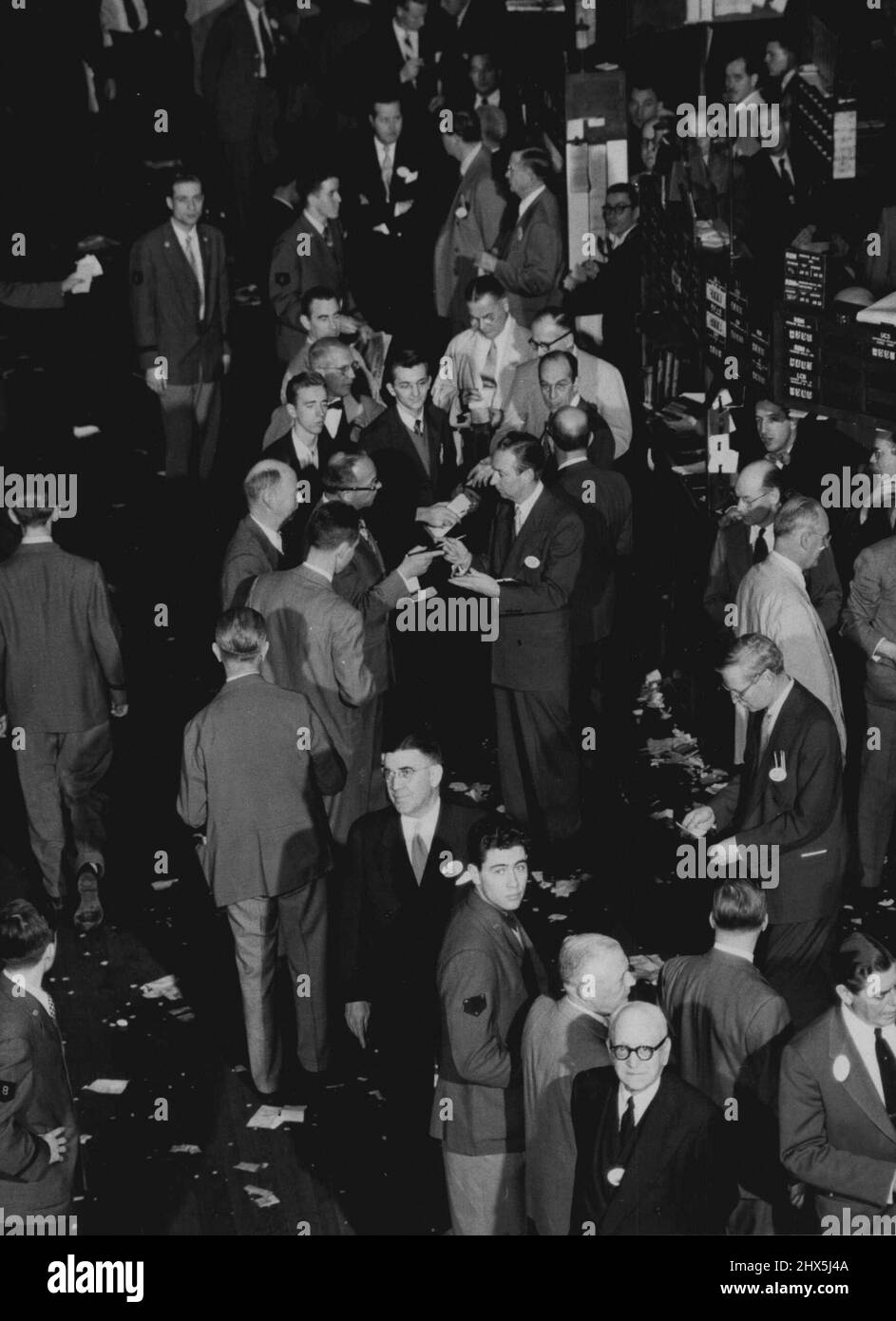 New York Stock Exchange. May 14, 1952. (Photo by Look Magazine Stock ...