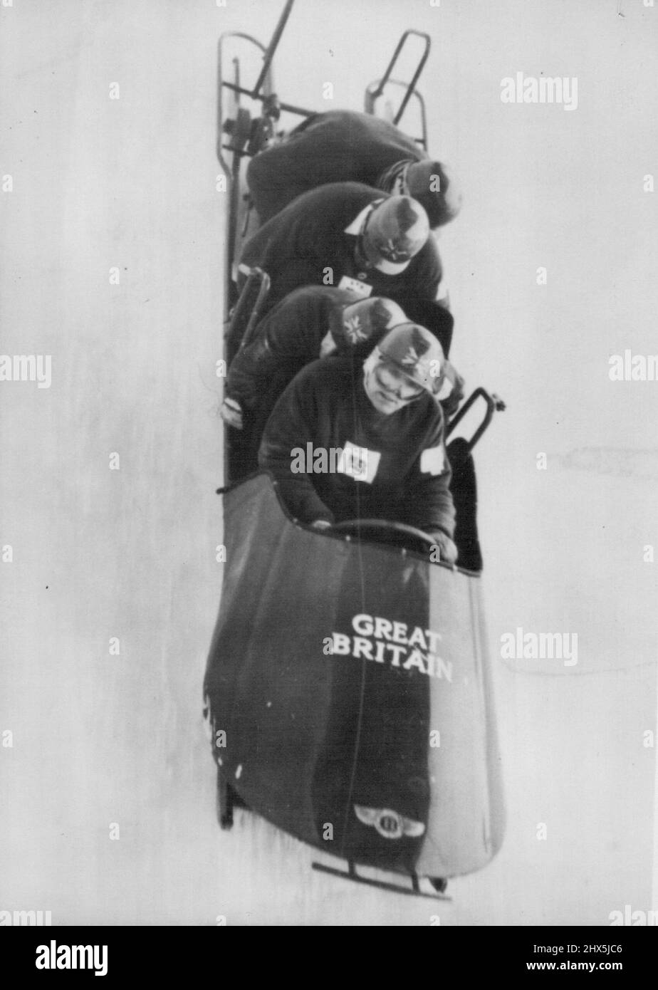Historical bobsled Black and White Stock Photos & Images - Alamy