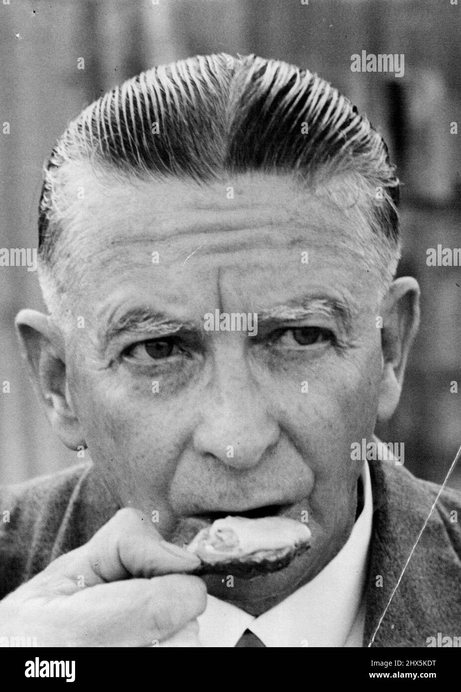 Mr. Roughley with a good oyster. Oysters poached from foreshores and ...