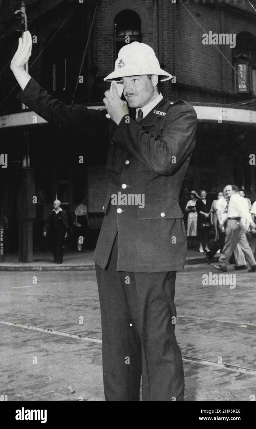 Traffic Control (N.S.W. Police) - Police. June 16, 1950 Stock Photo - Alamy