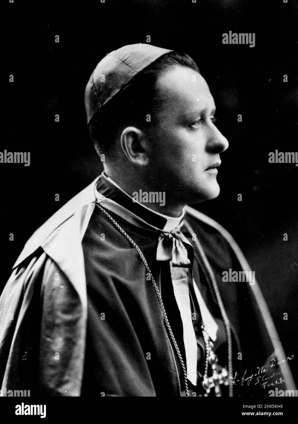 Most Rev. Redmond Prendiville Archbishop Perth. April 27, 1953 Stock ...
