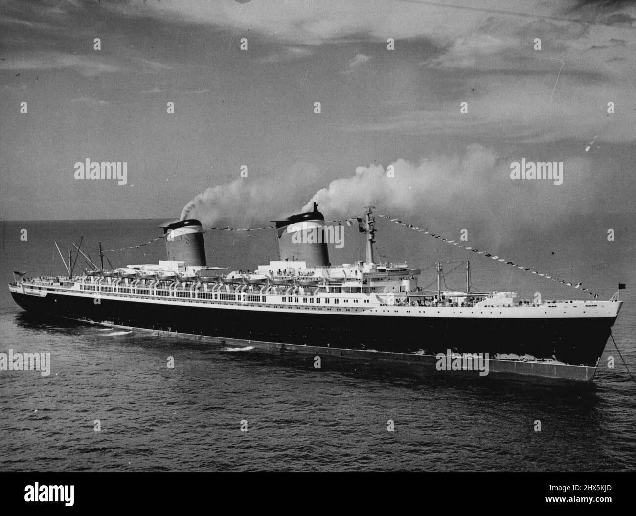 The United States Wins Blue Riband -- Aerial view of the United States ...