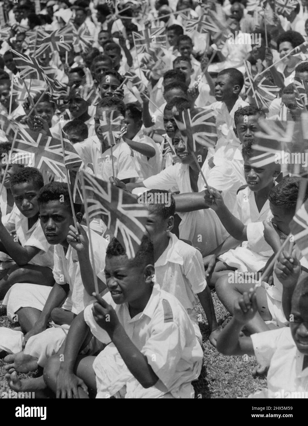 Types Of People - Tonganese Natives. January 15, 1954 Stock Photo - Alamy
