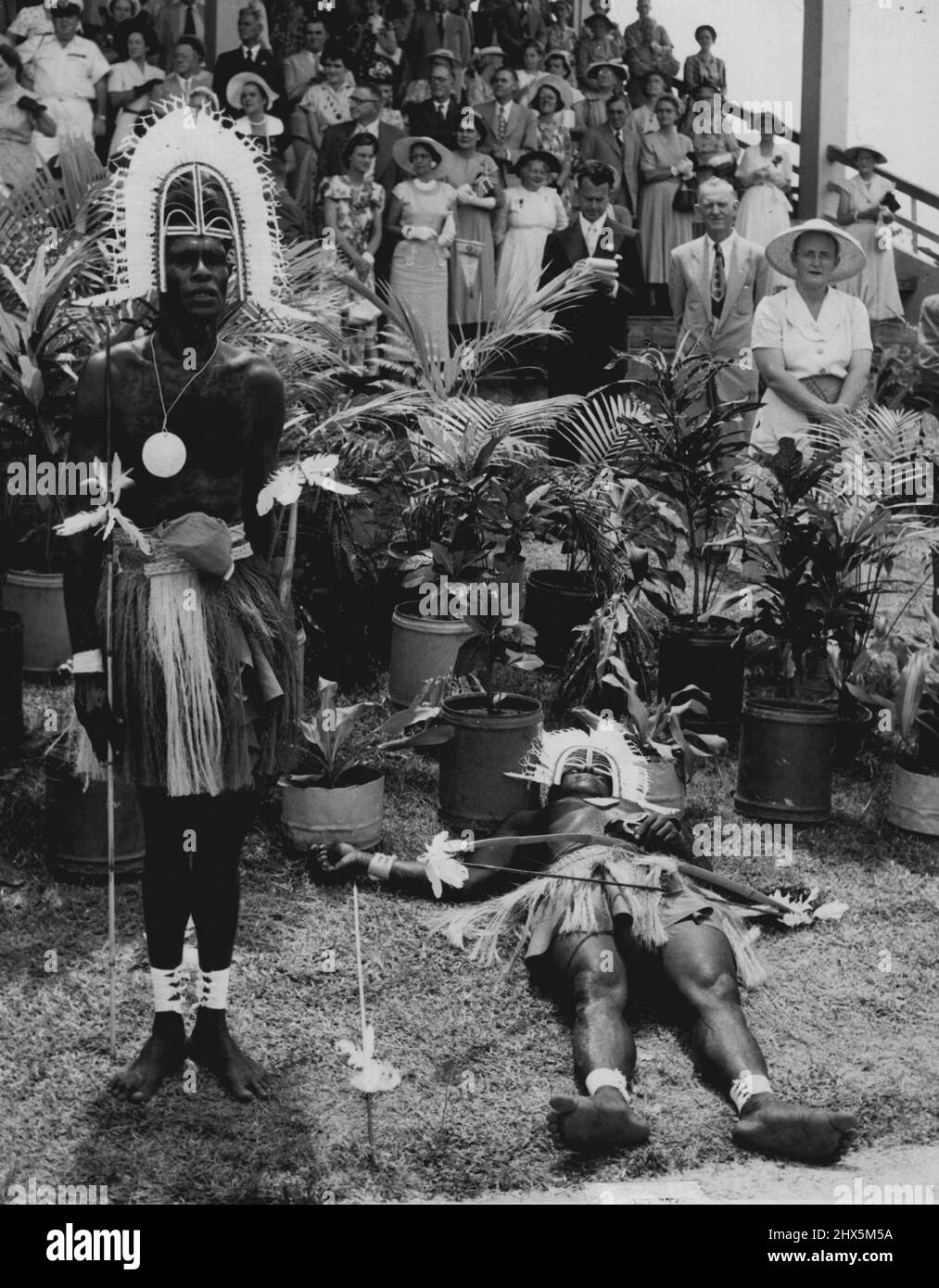 Scene at Parramatta Park. Cairns. Qld. during Royal Visit to Cairns ...