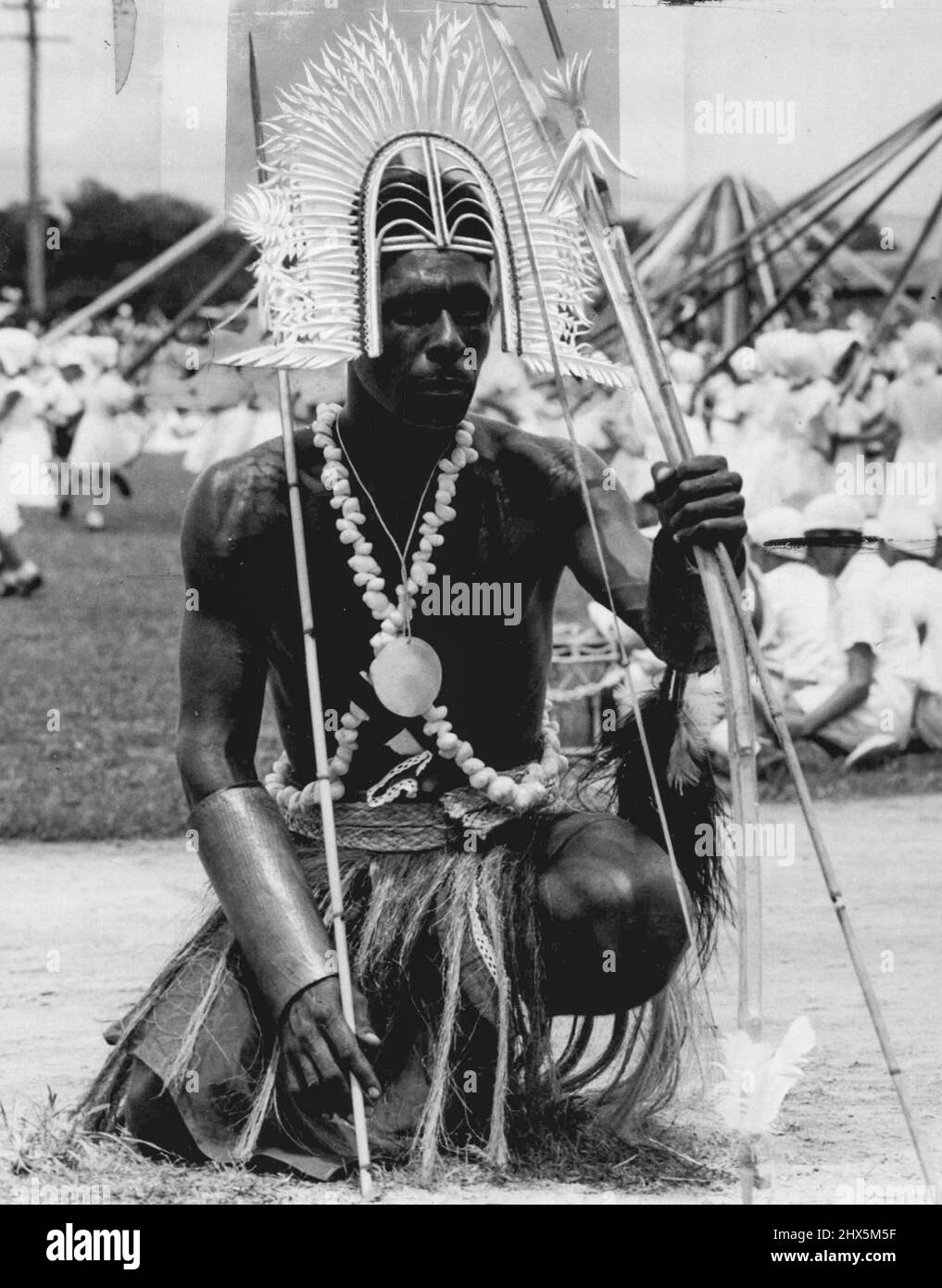 Torres Island Native at Parramatta Park. Cairns Qld. to dance before ...