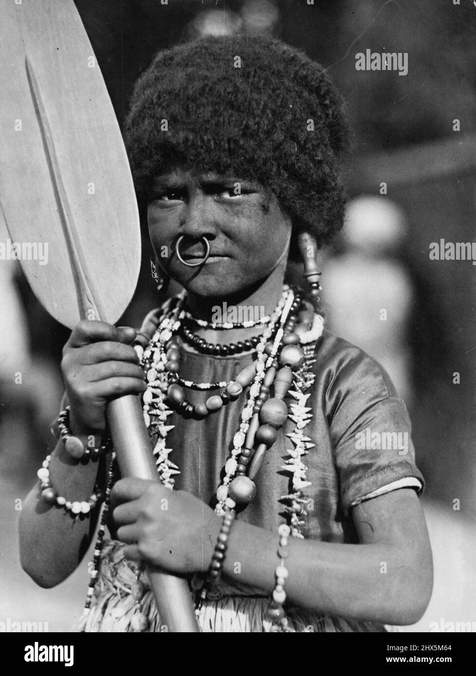 Types Of People - Tonganese Natives. January 23, 1933 Stock Photo - Alamy