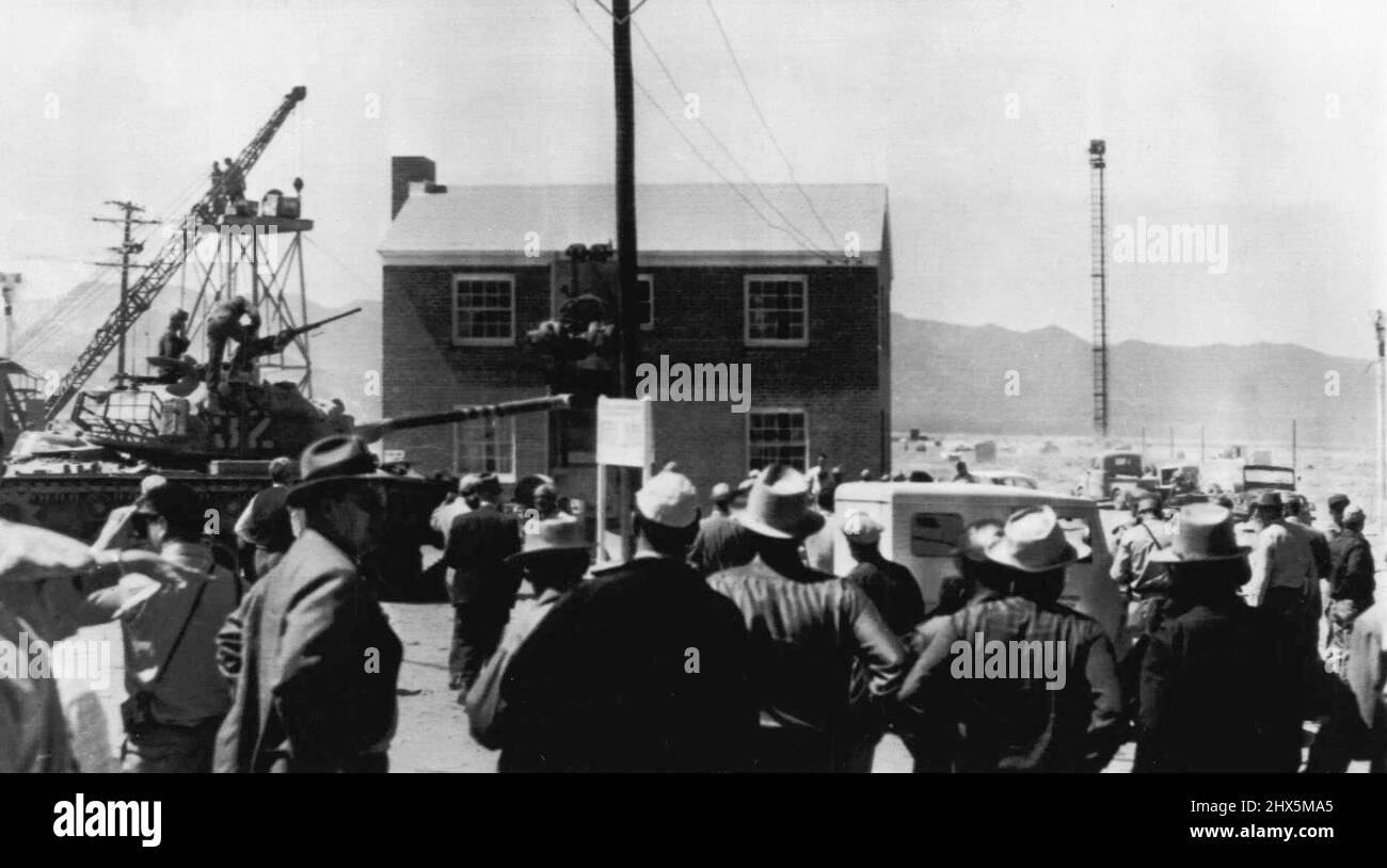 Final Preparations For A - Blast ***** -- Civil defense observers and ...