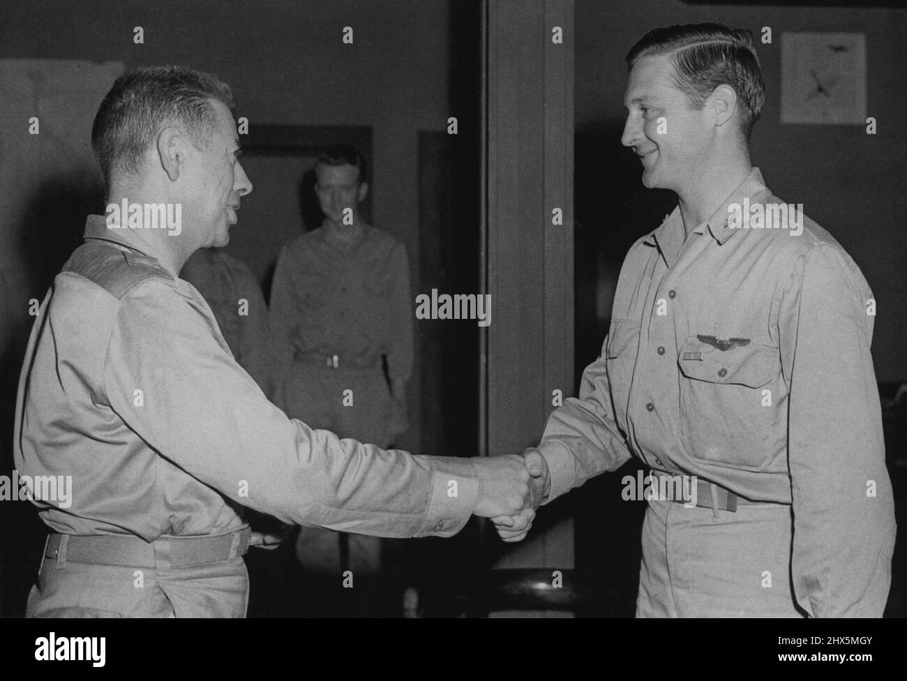 Somewhere in New Guinea; Lieut. Colonel Richard P. Fulcher (right ...