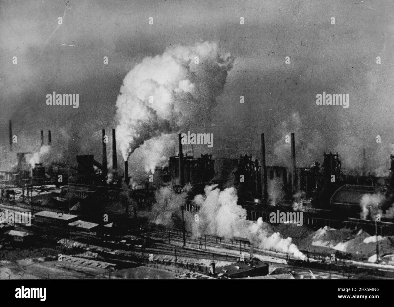 Soviet Industry The Kuznetsk Iron and Steel Mill in Siberia the first ...