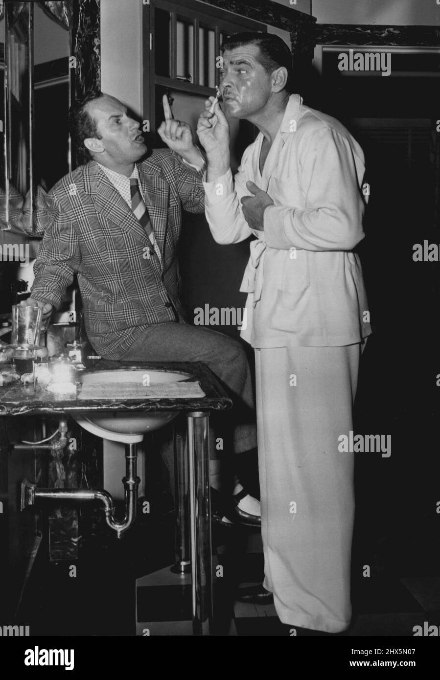 Comedy Routine...In Metro-Goldwynn-Mayer's "The Hucksters", Clark Gable ...