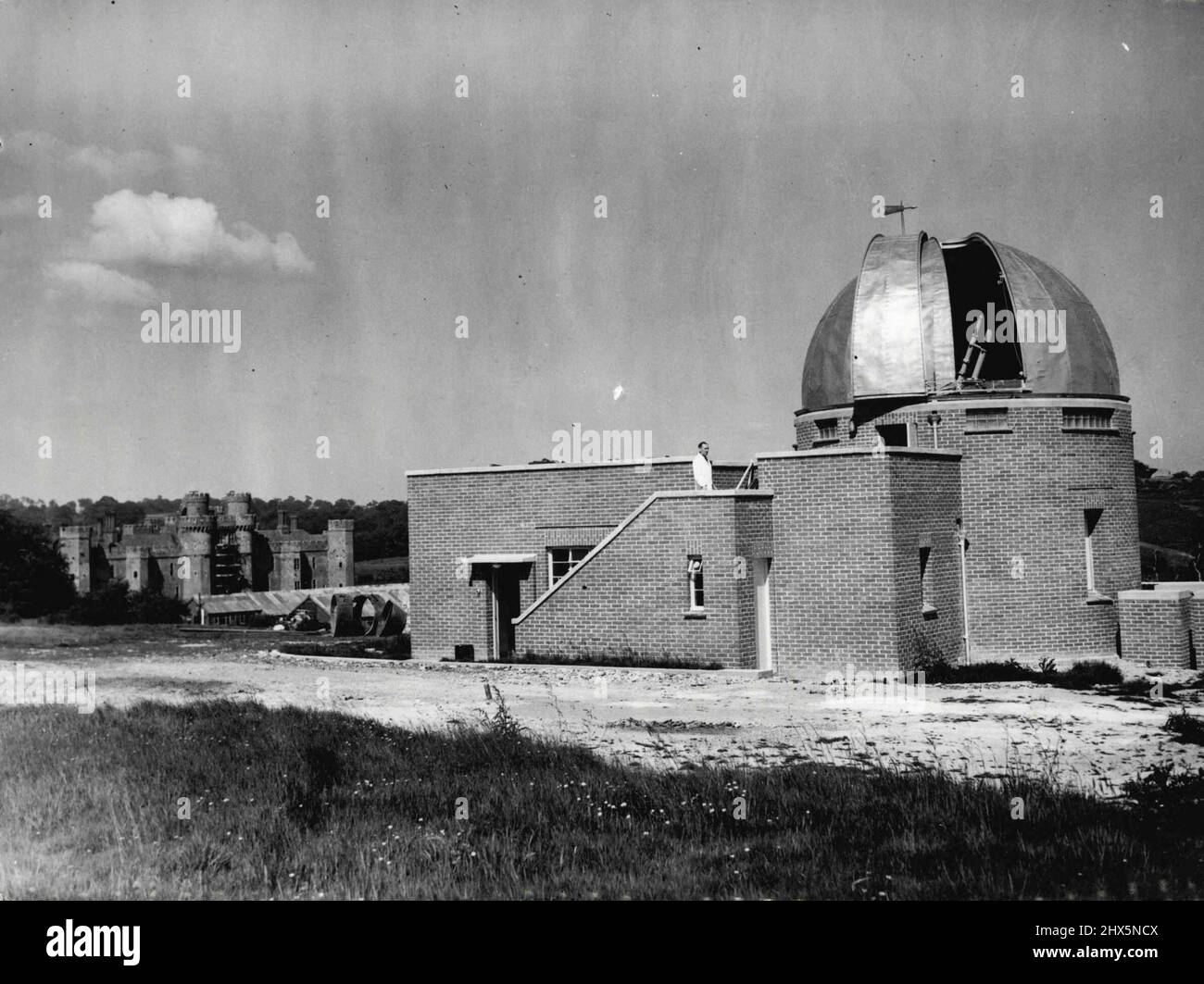 The new aluminium rotating dome which has been built outside the ...