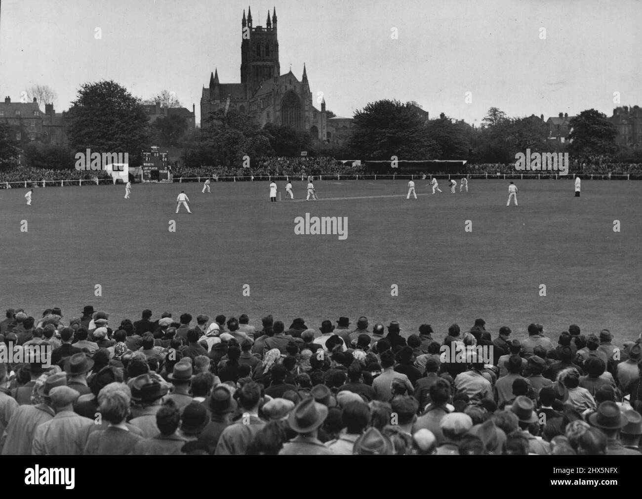 Australian Test Tour Opens. Packed to capacity. A general view of the ...