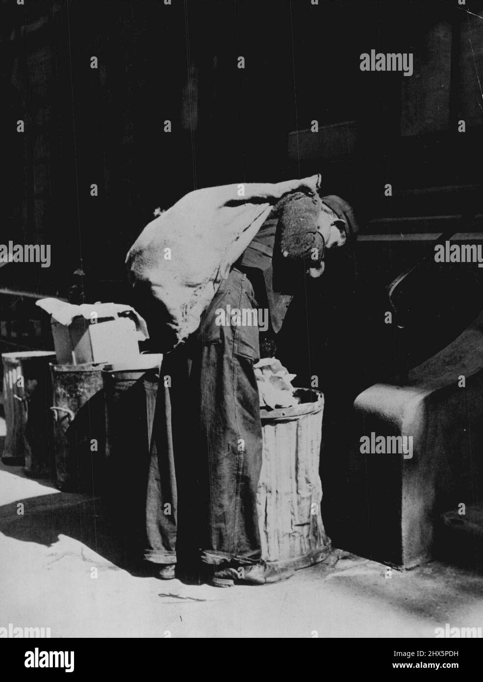 Vintage street garbage Black and White Stock Photos & Images - Alamy