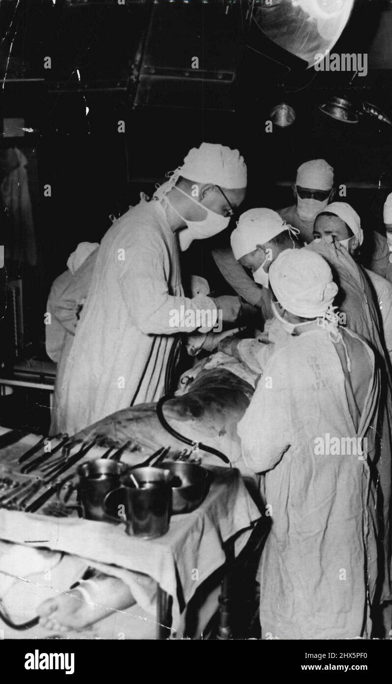 It took the surgeon three hours in the theatre to complete the blue ...