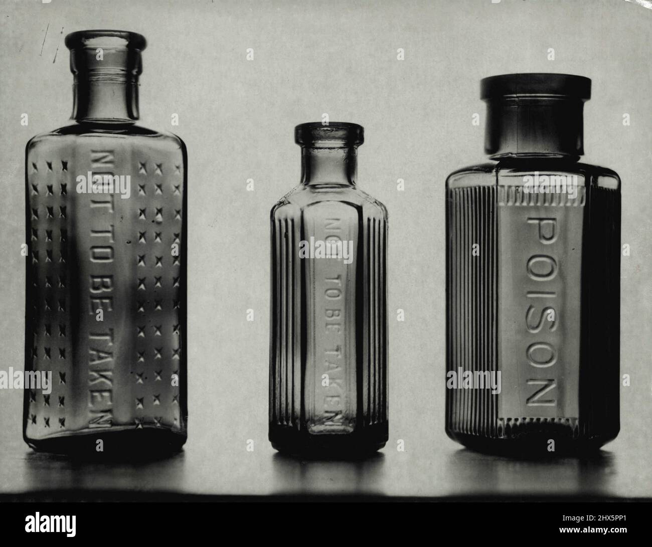Holding Poison Mistakes -- Special fluted and ***** bottles for poison ...