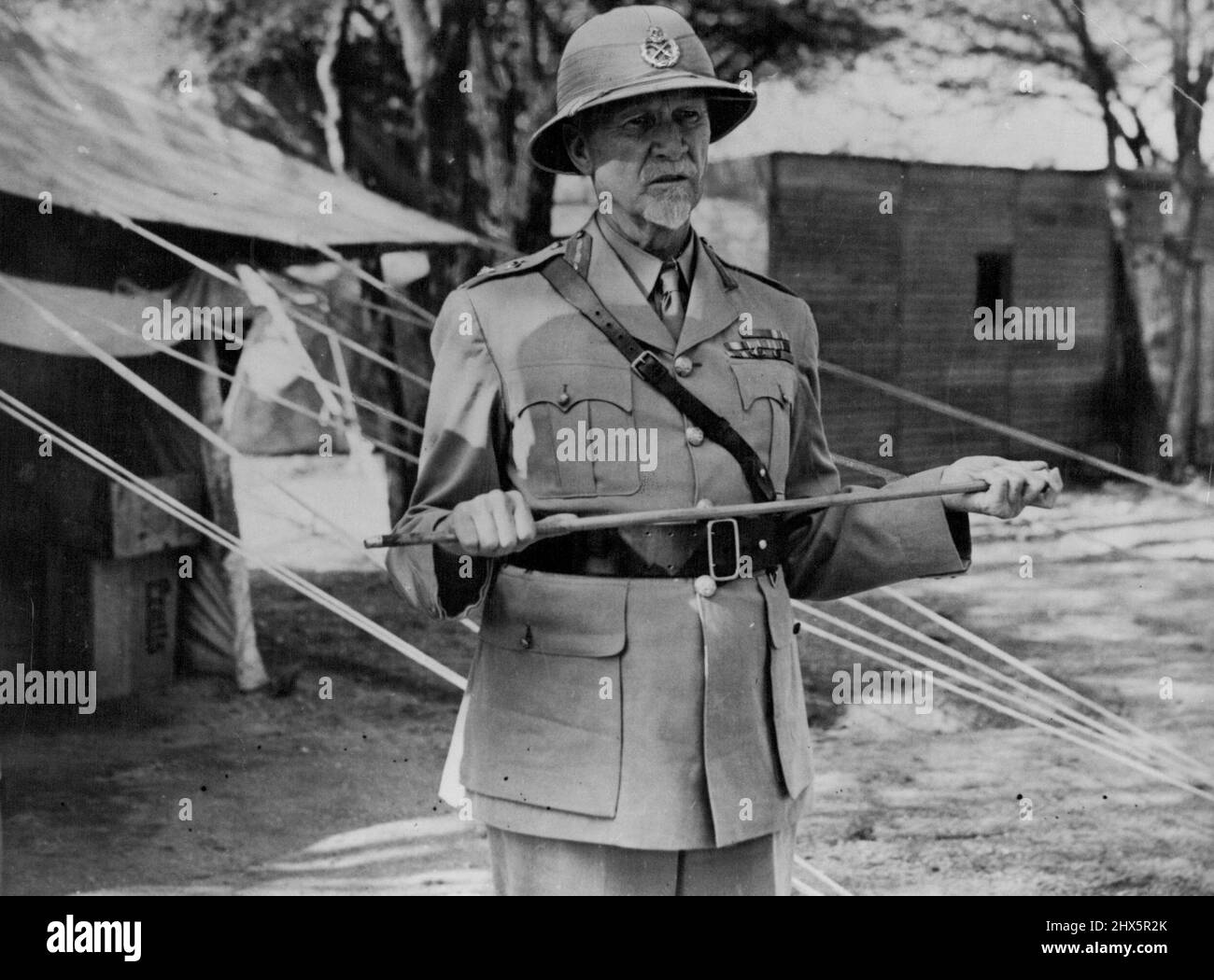 South Africa's Premier and Commander-in-Chief, General Jan Smuts, hints ...