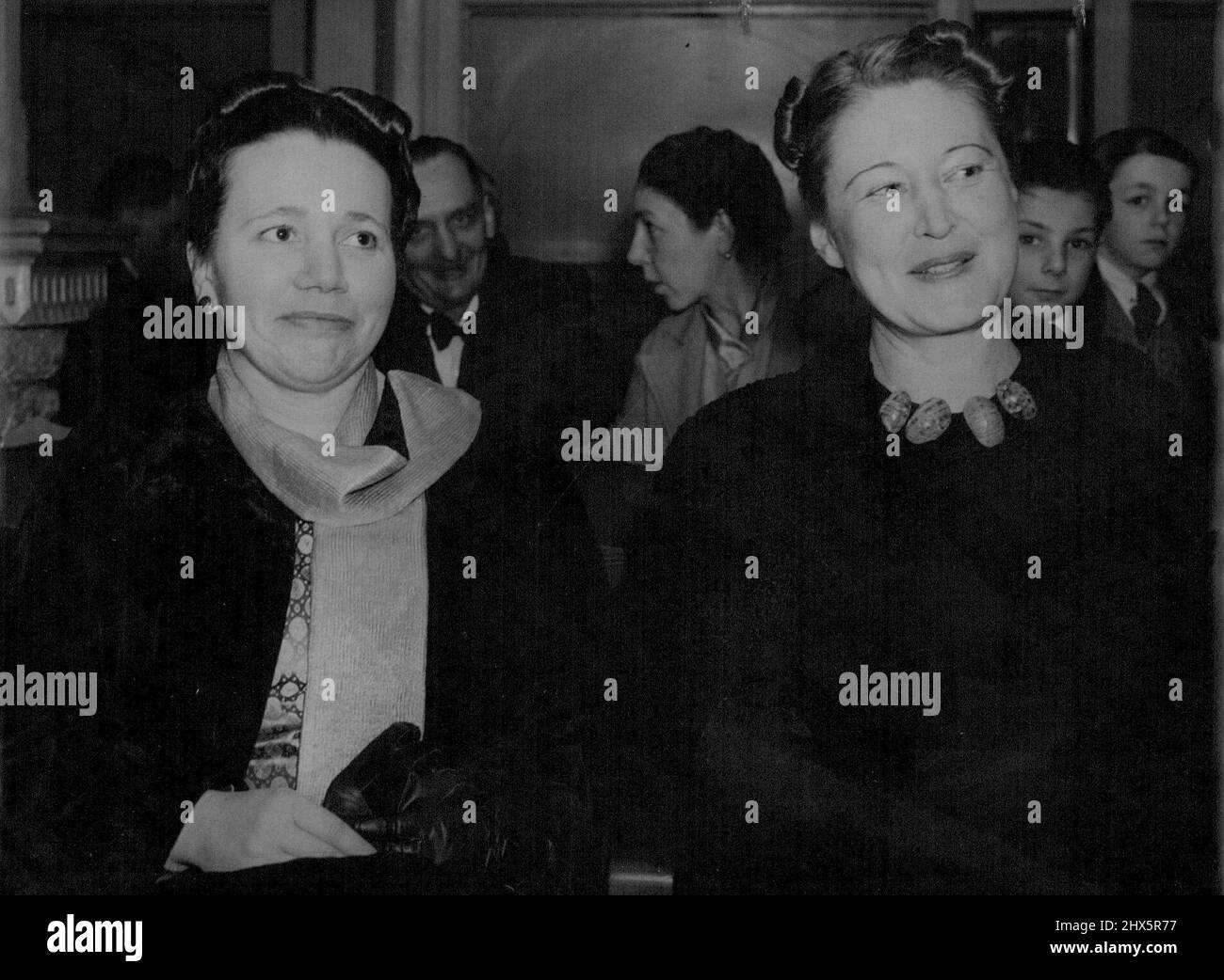 Mrs. Baller. Right - Madame Solansky ***** wife. July 28, 1940 Stock ...