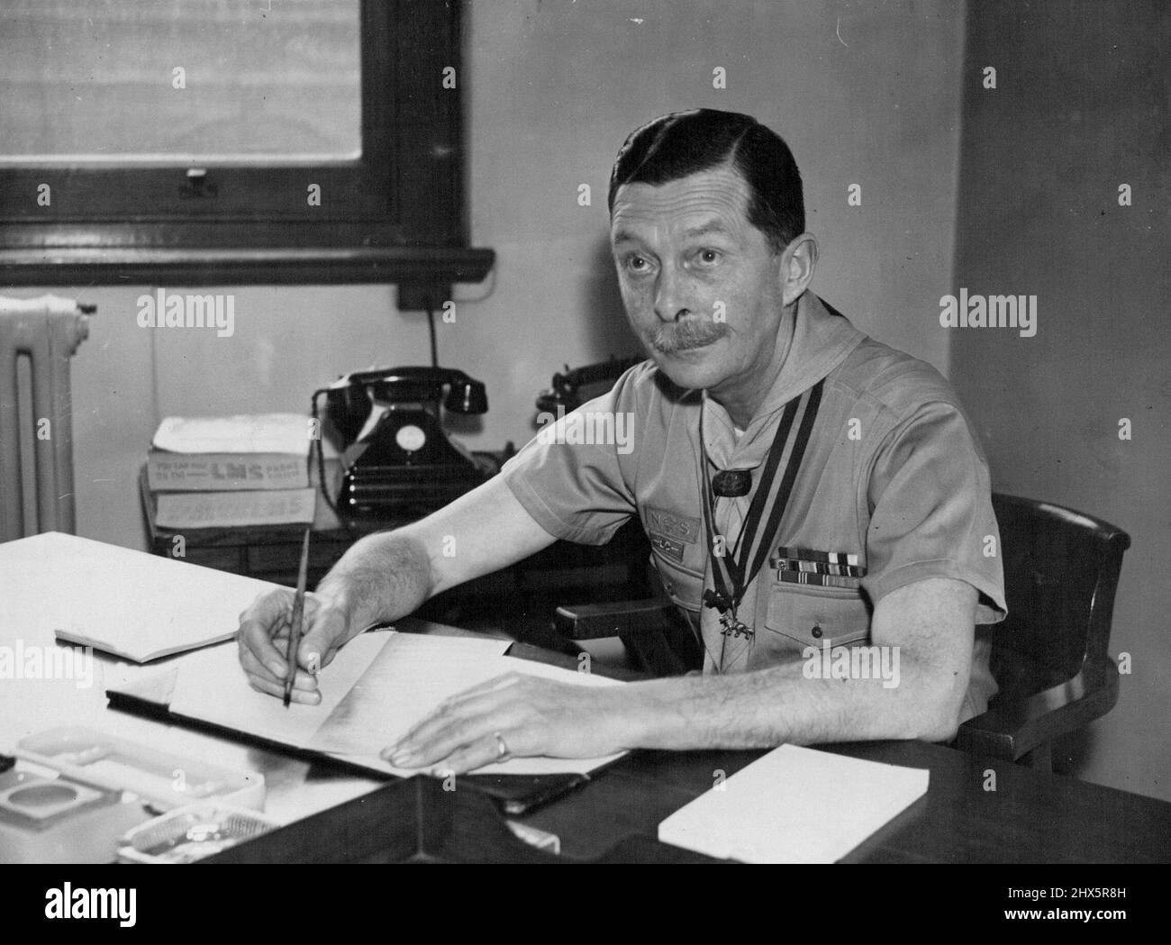 The New Chief Scout -- Lord Somers, the new Chief Scout photographed at ...