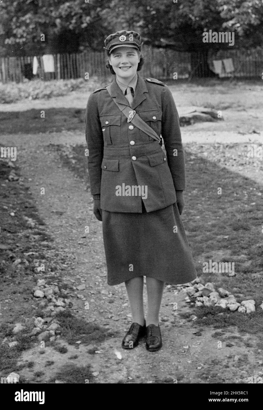 Private Mary Churchill -- Private Mary Churchill photographed in her ...
