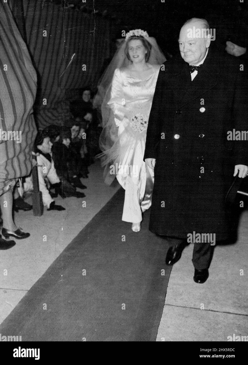 Winston Churchill's Daughter Weds -- Miss Mary Churchill, the bride ...