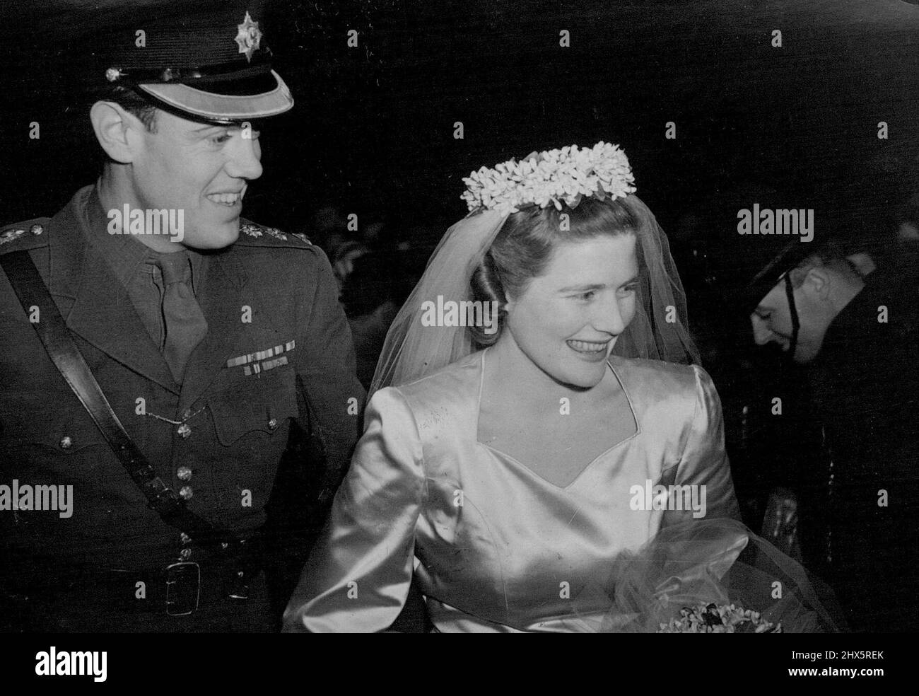 Christopher Lady Soames 1947 formerly Mary Churchill Wedding day ...
