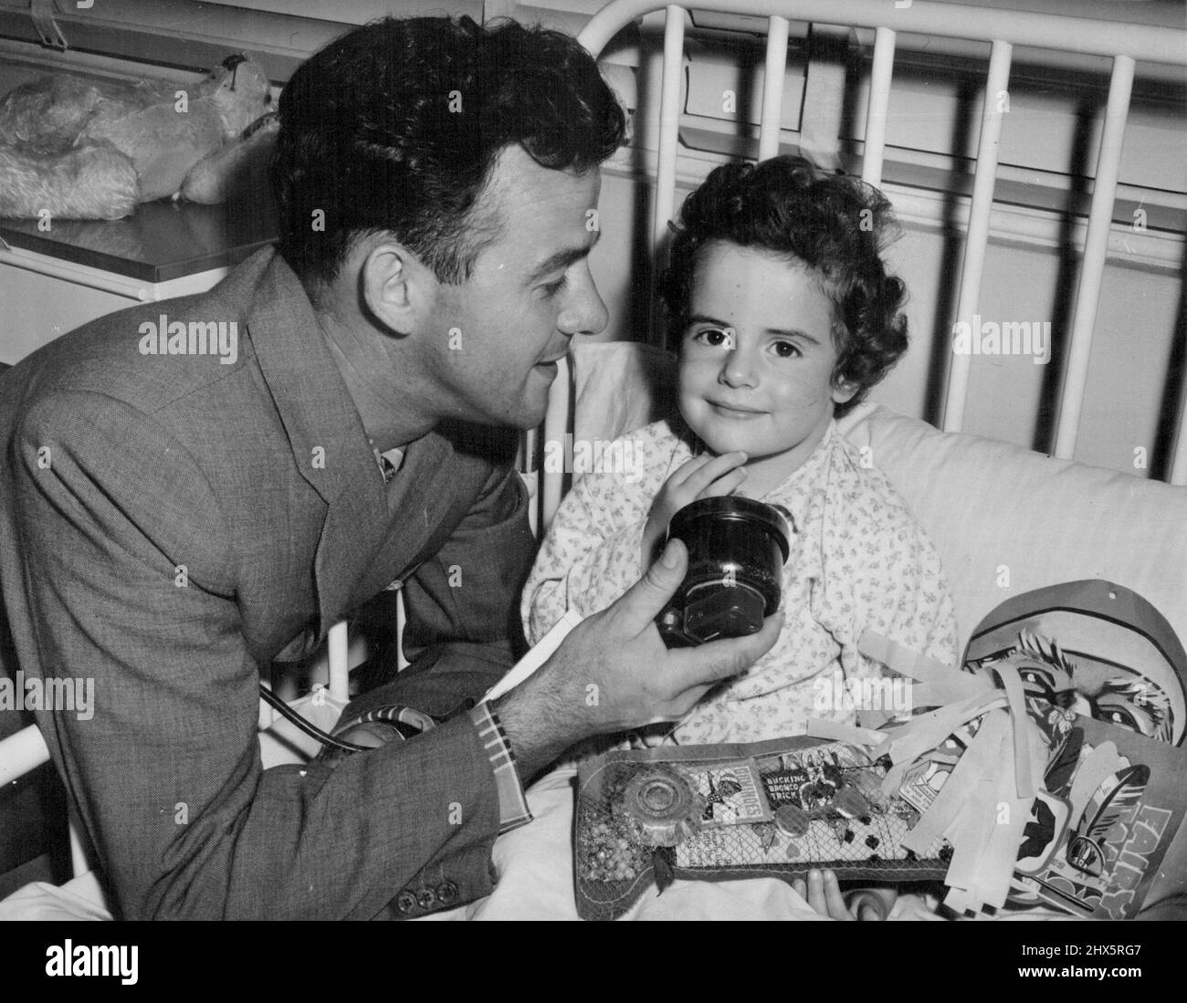 Bright-eyed Vanessa, 3½, a patient at the Mount Arcadia Hospital talks ...
