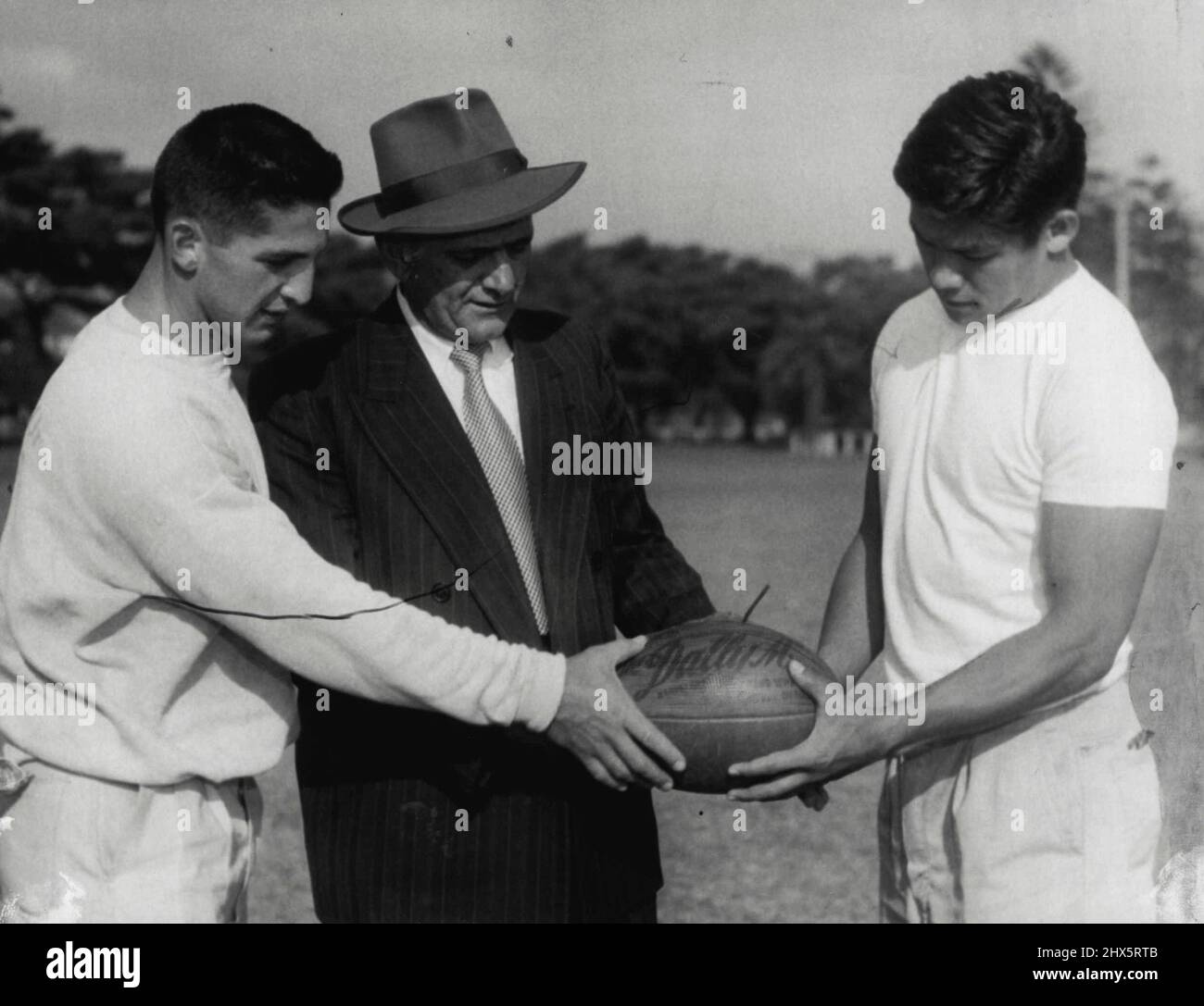 Bob Buckley (left) and Harold Han who arrived only last night get some ...