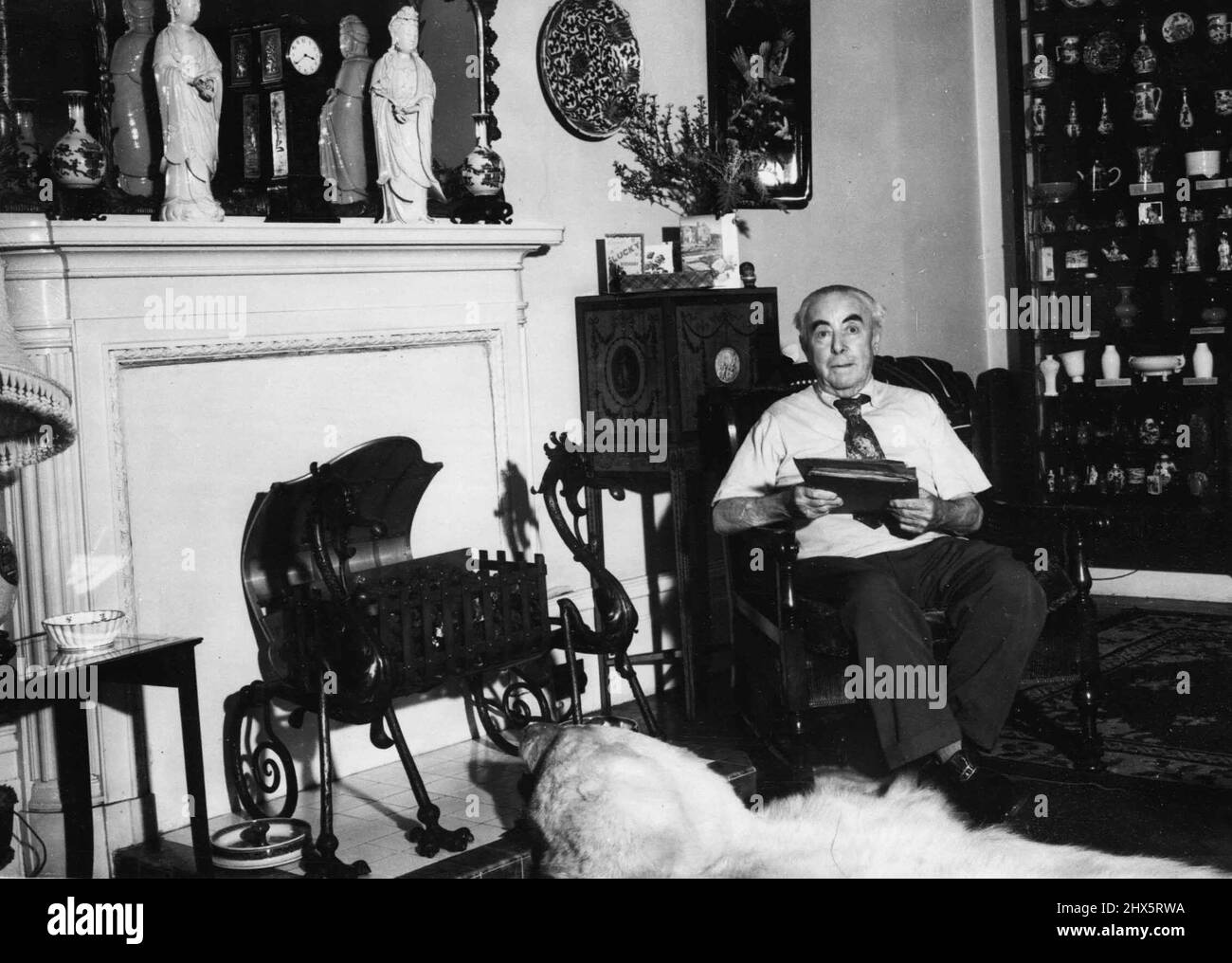 George Robey 83 Tomorrow -- Mr. George Robey seen at his home in ...