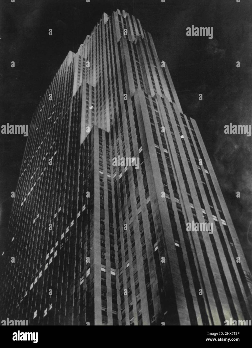RCA Building Electronic Weather Eye - New York. December 9, 1941 Stock ...