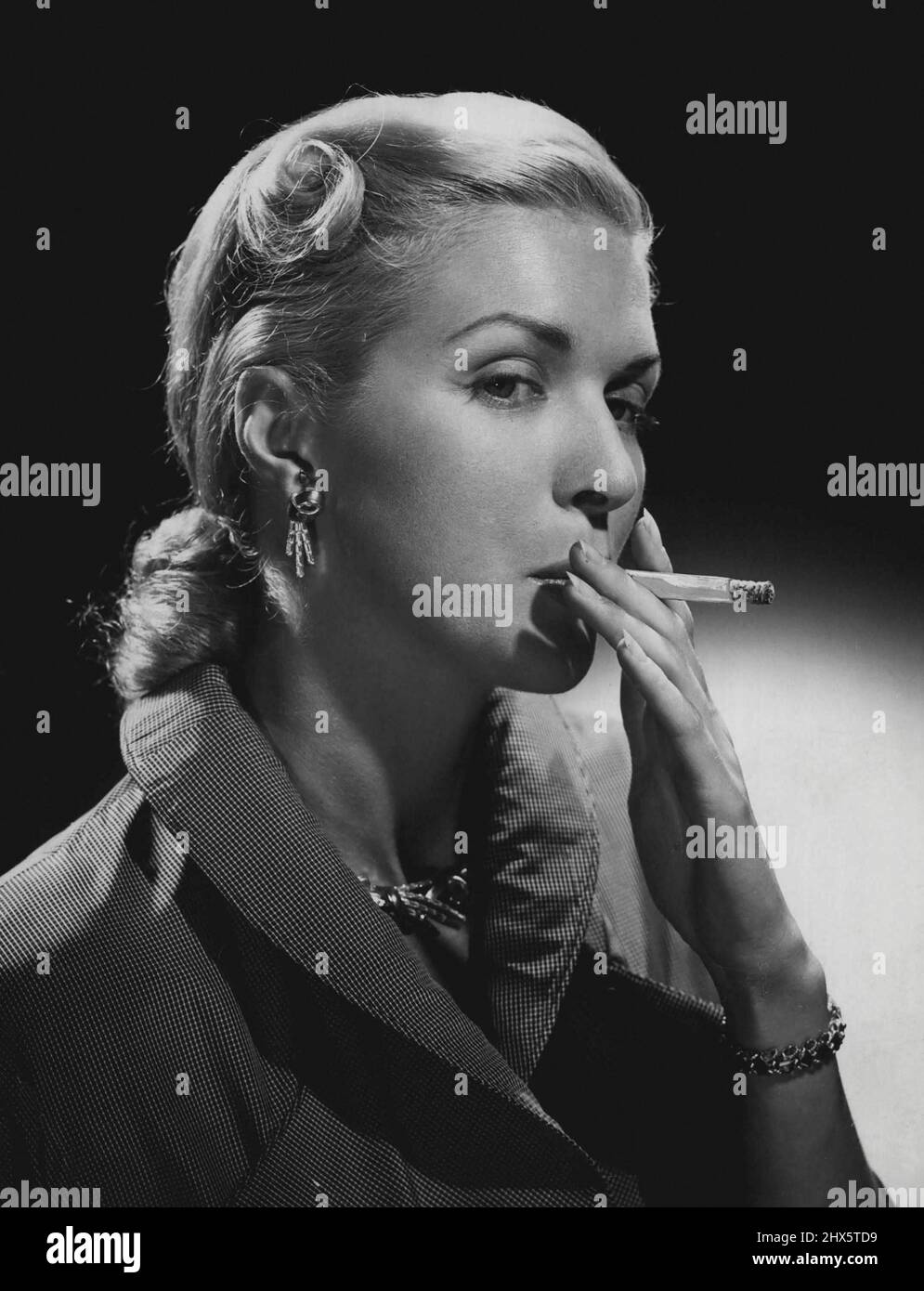 Cigarette - Smoking. January 19, 1955. (Photo by Ray Leighton Stock ...