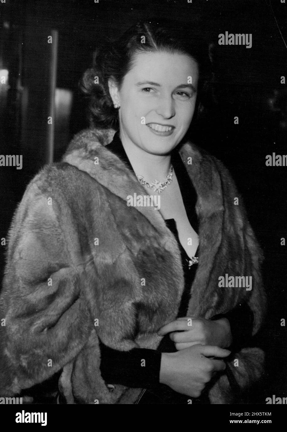 Beneath The 12 Mile Reef - Miss. Pat Smythe, in evening dress and fur ...