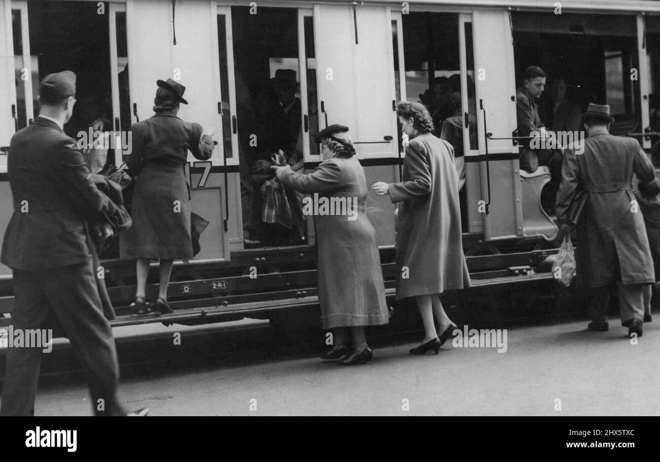 Tram 1945 hi-res stock photography and images - Alamy