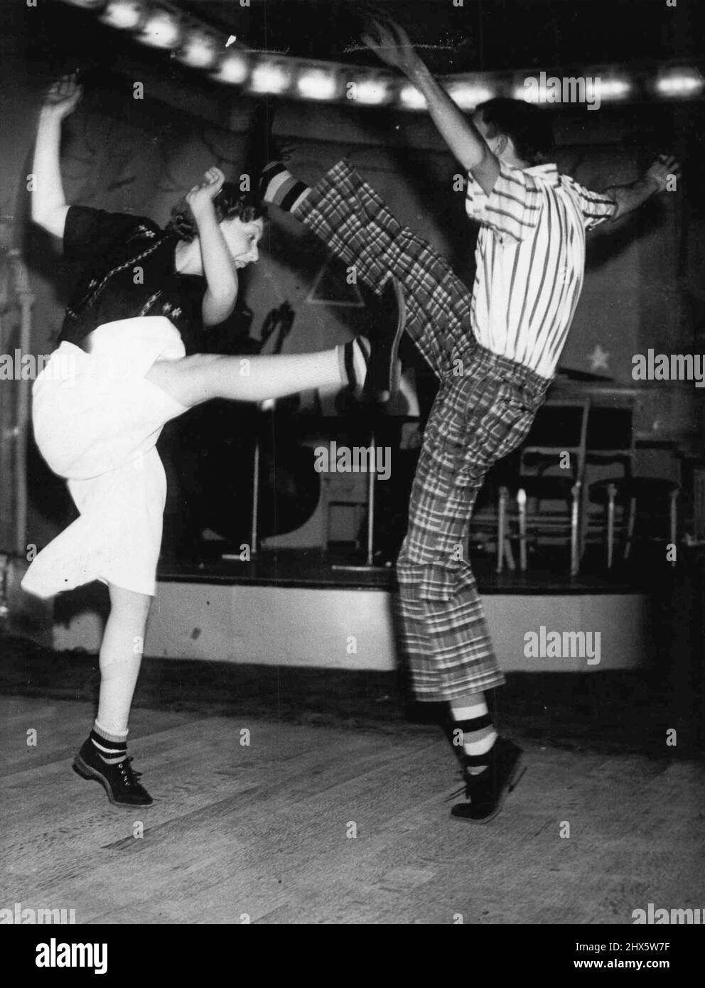 The "Big Apple" Comes To Town -- Louise Kline and Bill Ball rehearsing ...