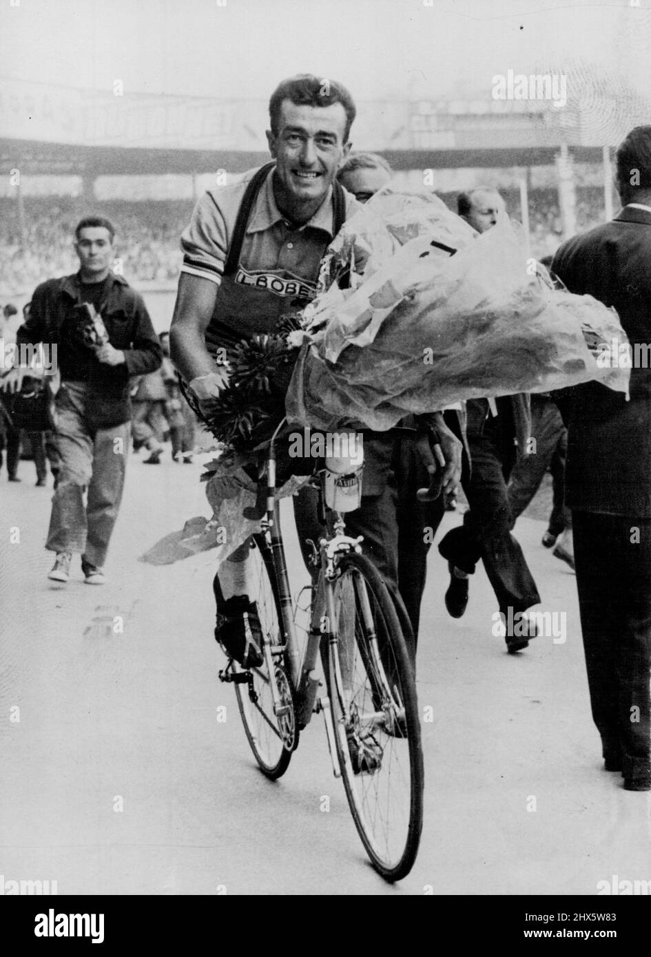 Bobet Scores Tour de France Hat-Trior - Louison Bobet of France won his ...