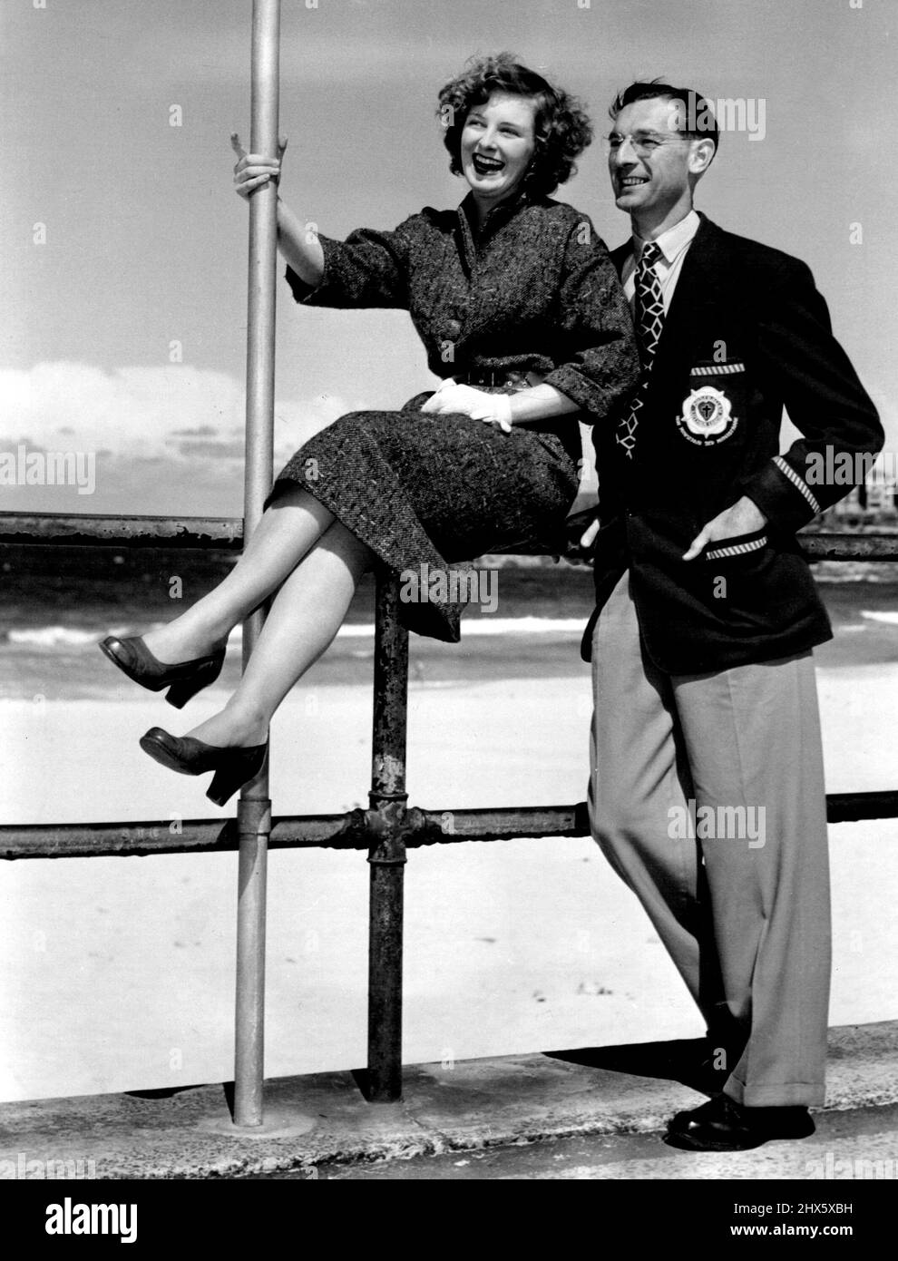 Years away made him shy in company, but not with pretty Jeanette ...