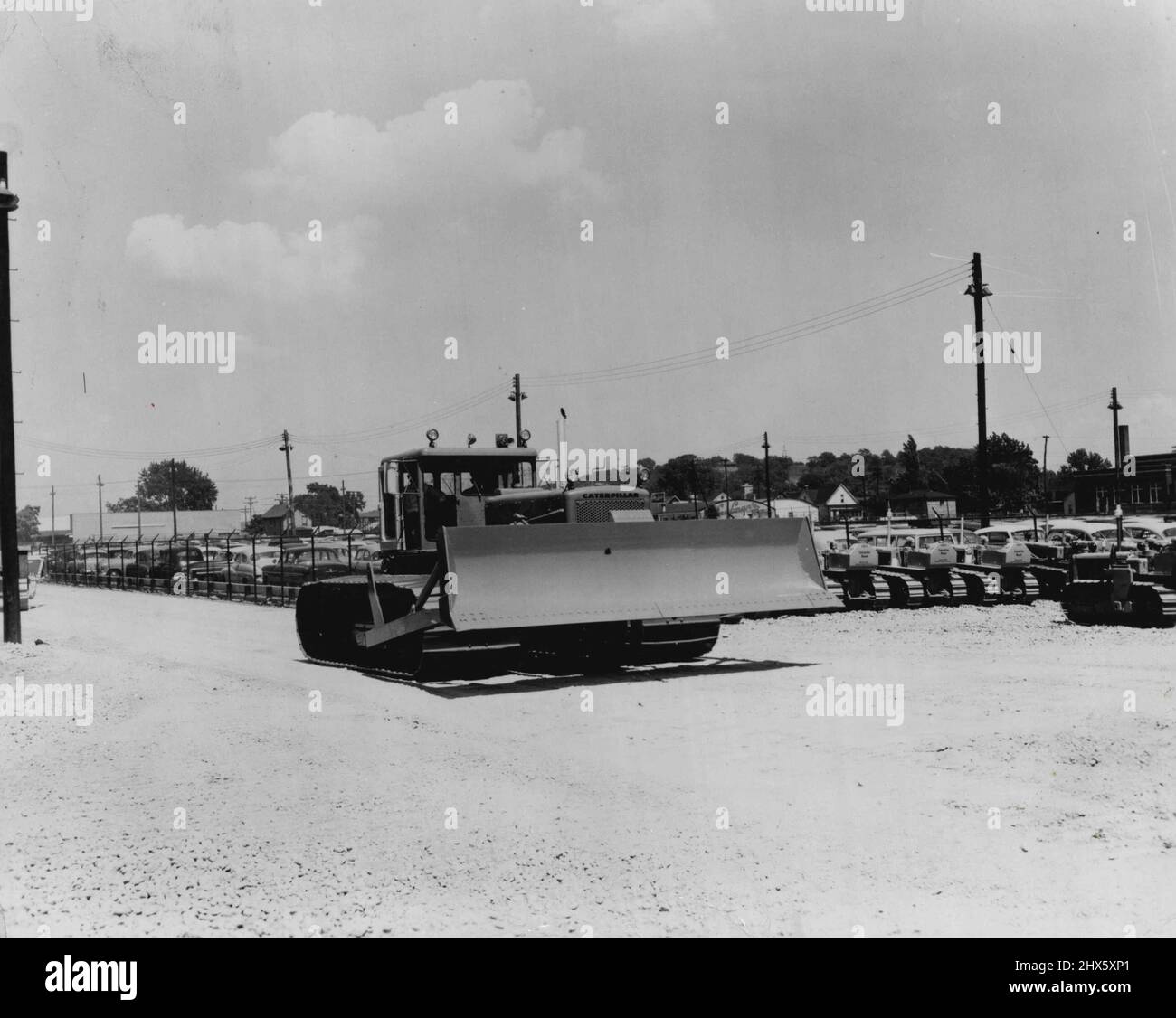 This 70,000-pound (35 tons) Caterpillar crawler Tractor is a specially ...