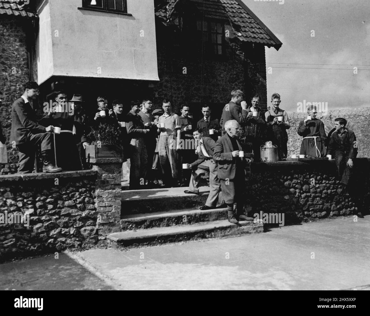 Friary Of St Francis -- Mid-morning break at the Friary; brothers and ...