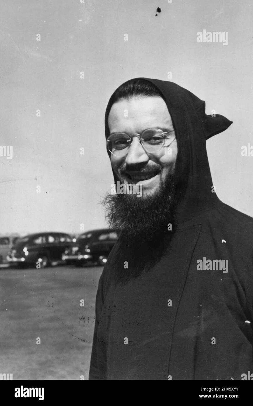Centre: Father Boniface Zurli, a Capuchin Franciscan monk, who will go ...